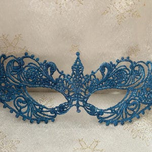 Blue Masquerade Mask Lace New Year's Party 2024 Masquerade Balls ...