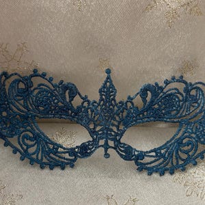 Blue Masquerade Mask Lace New Year's Party 2024 Masquerade Balls ...