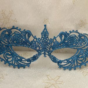 Blue Masquerade Mask Lace New Year's Party 2024 Masquerade Balls ...
