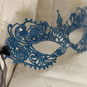 Blue Masquerade Mask Lace New Year's Party 2024 Masquerade Balls ...