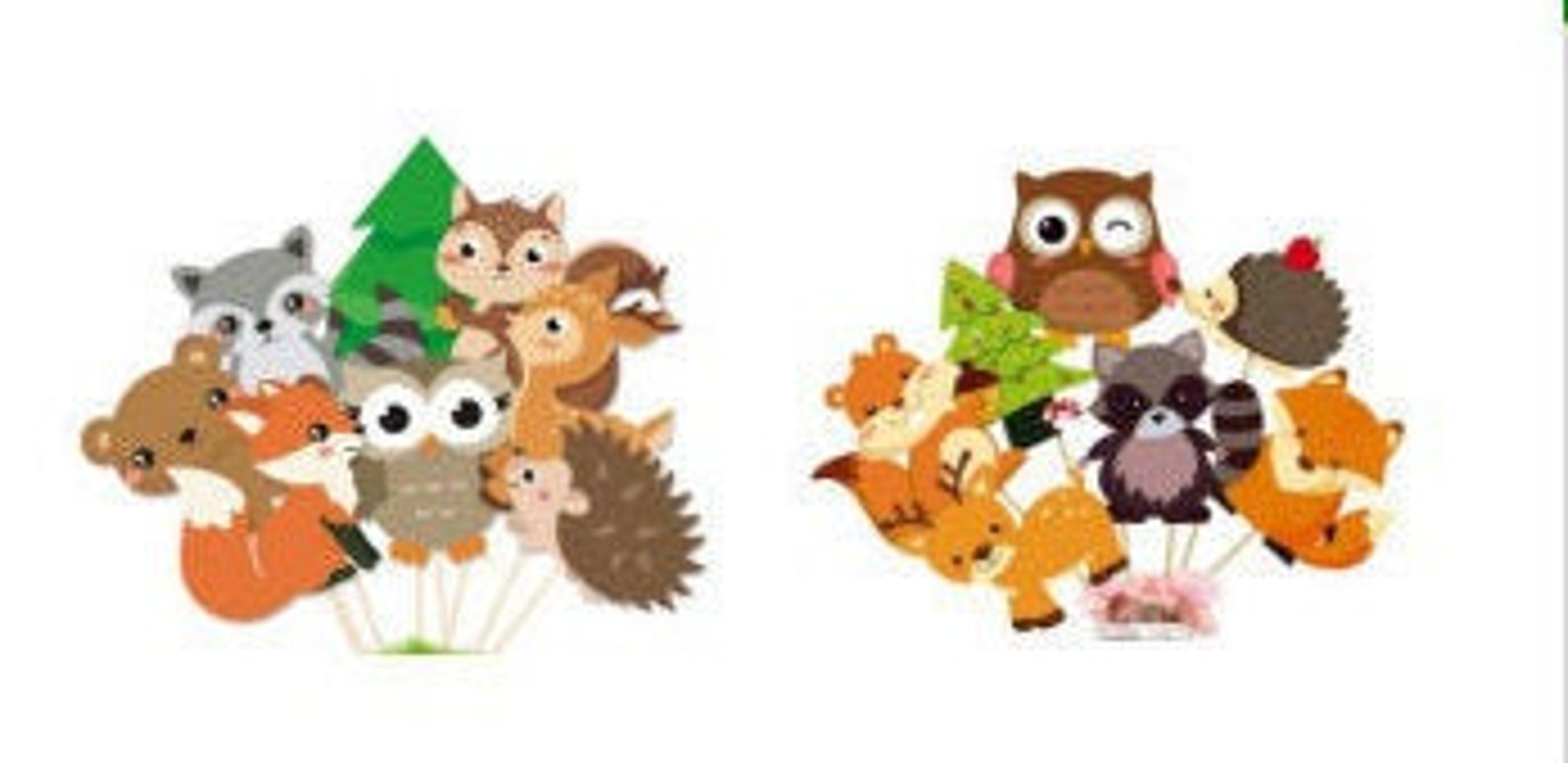 Woodland Creatures Happy Birthday Decoration Home DIY Kit 30 | Etsy UK
