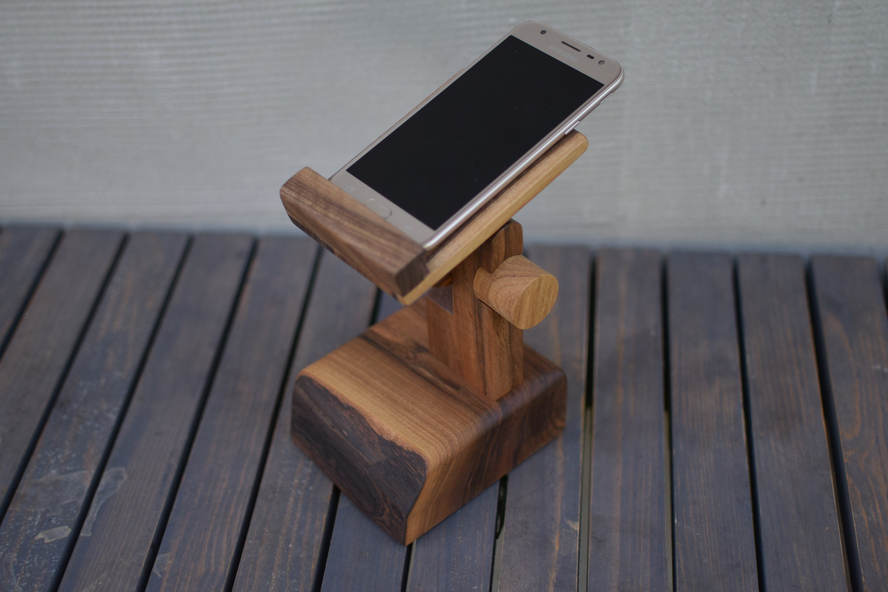 Docking Stations iPhone Stand Smartphone Stand Wooden Stand Walnut Wood ...