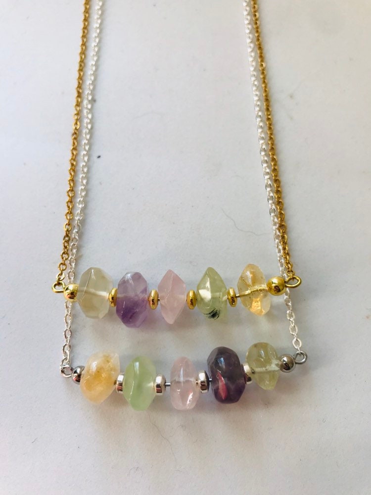 A Grade Natural Rhombus Gems in colorful Quartz. Round | Etsy