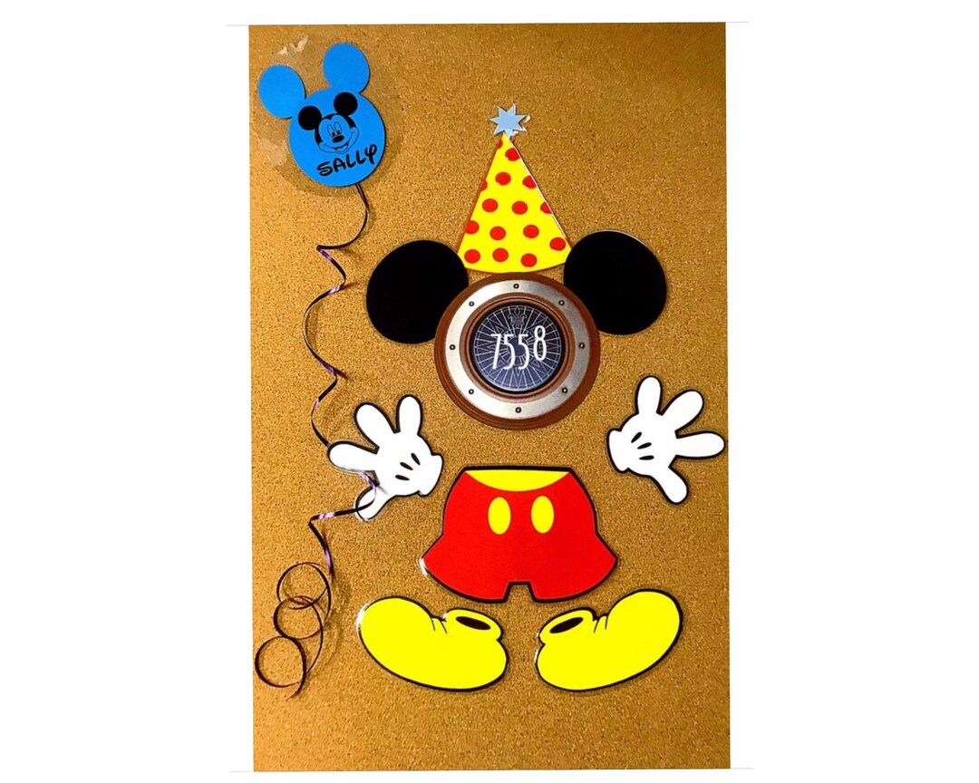 Disney Cruise Door Magnet Mickey Mouse Birthday Balloon With FREE ...