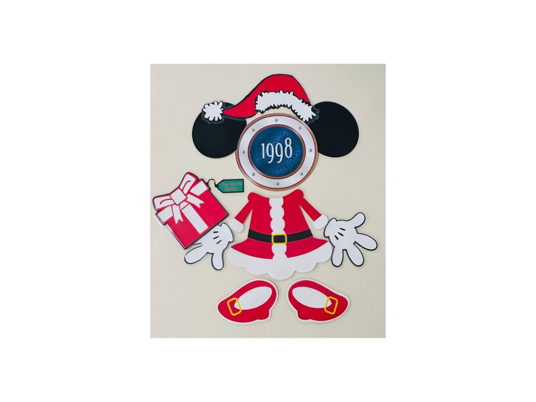 Minnie Mouse Santa Disney Cruise Door Christmas Magnet - Etsy