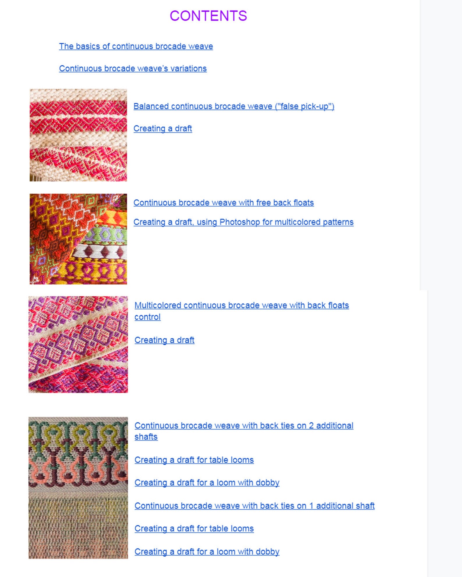 Countinuous Loom-controlled Brocade Weaving Tutorial in - Etsy
