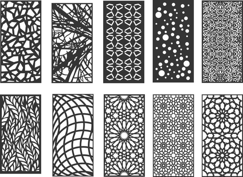 50 DOORS DXF Cdr Pdf Ai cnc router plasma file Collection | Etsy