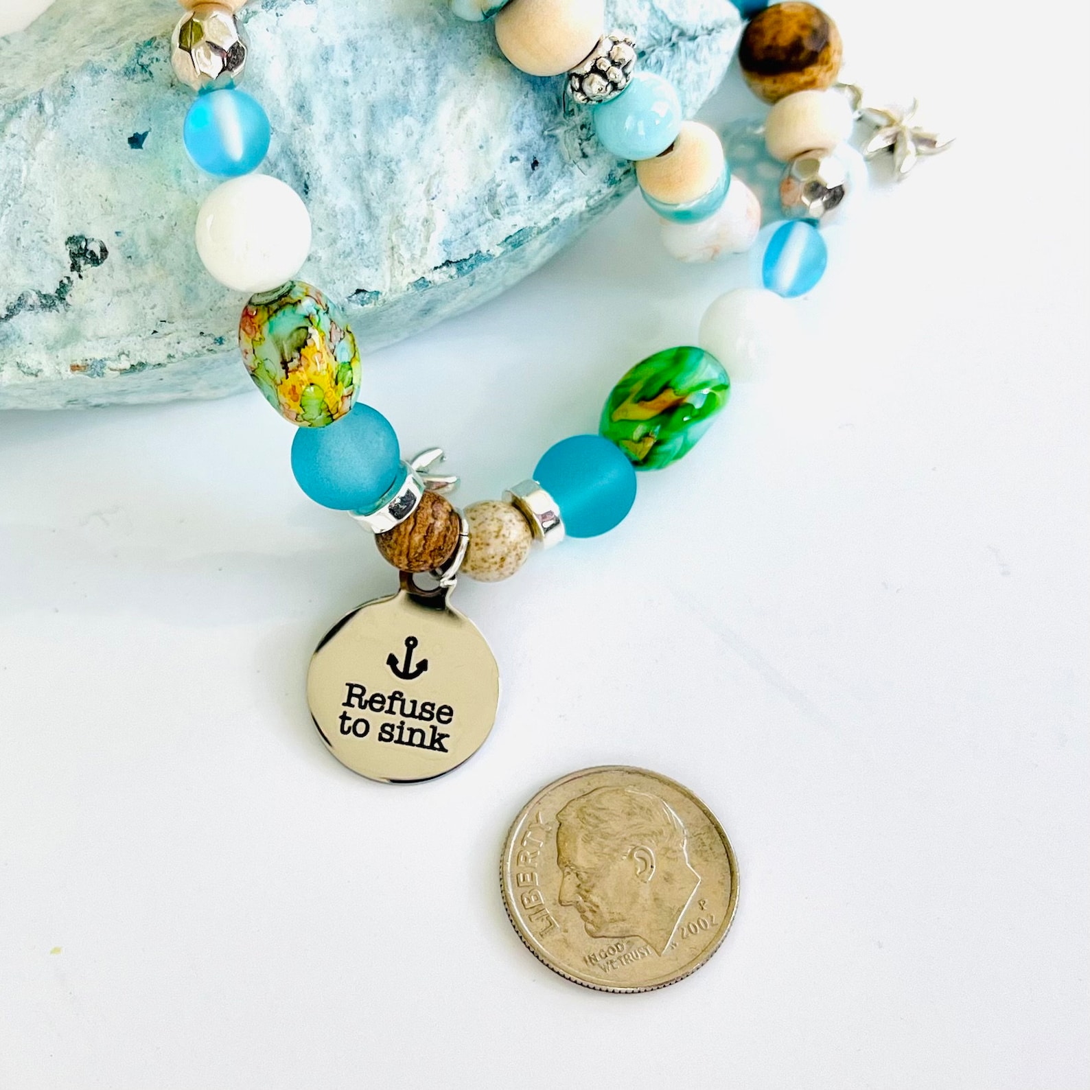 Woman's Beachy Boho Charm Bracelet Birthday Gift Shell - Etsy
