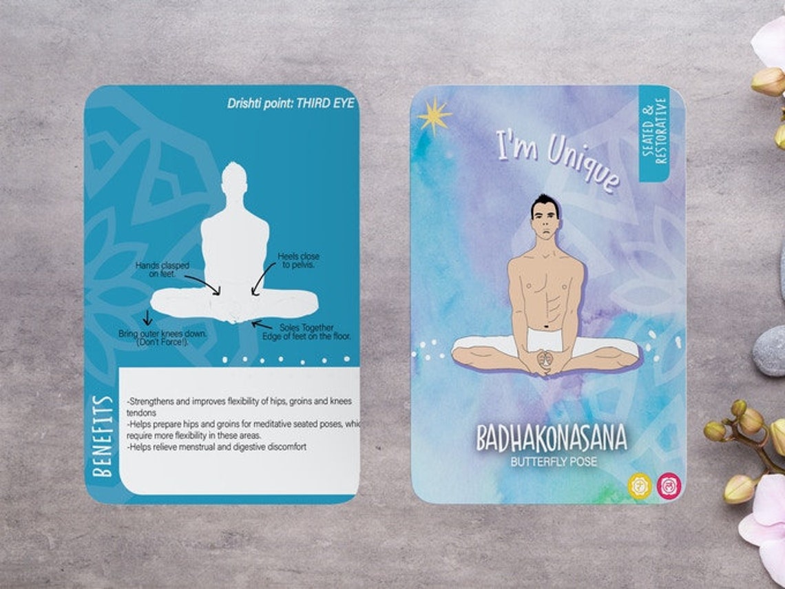 Om Yoga Cards: Visual Guiding Tool With Alignment , Chakras, Cues ...