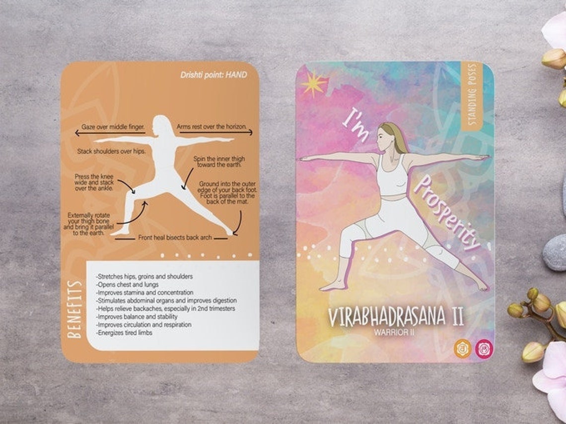 Om Yoga Cards: Visual Guiding Tool With Alignment , Chakras, Cues ...
