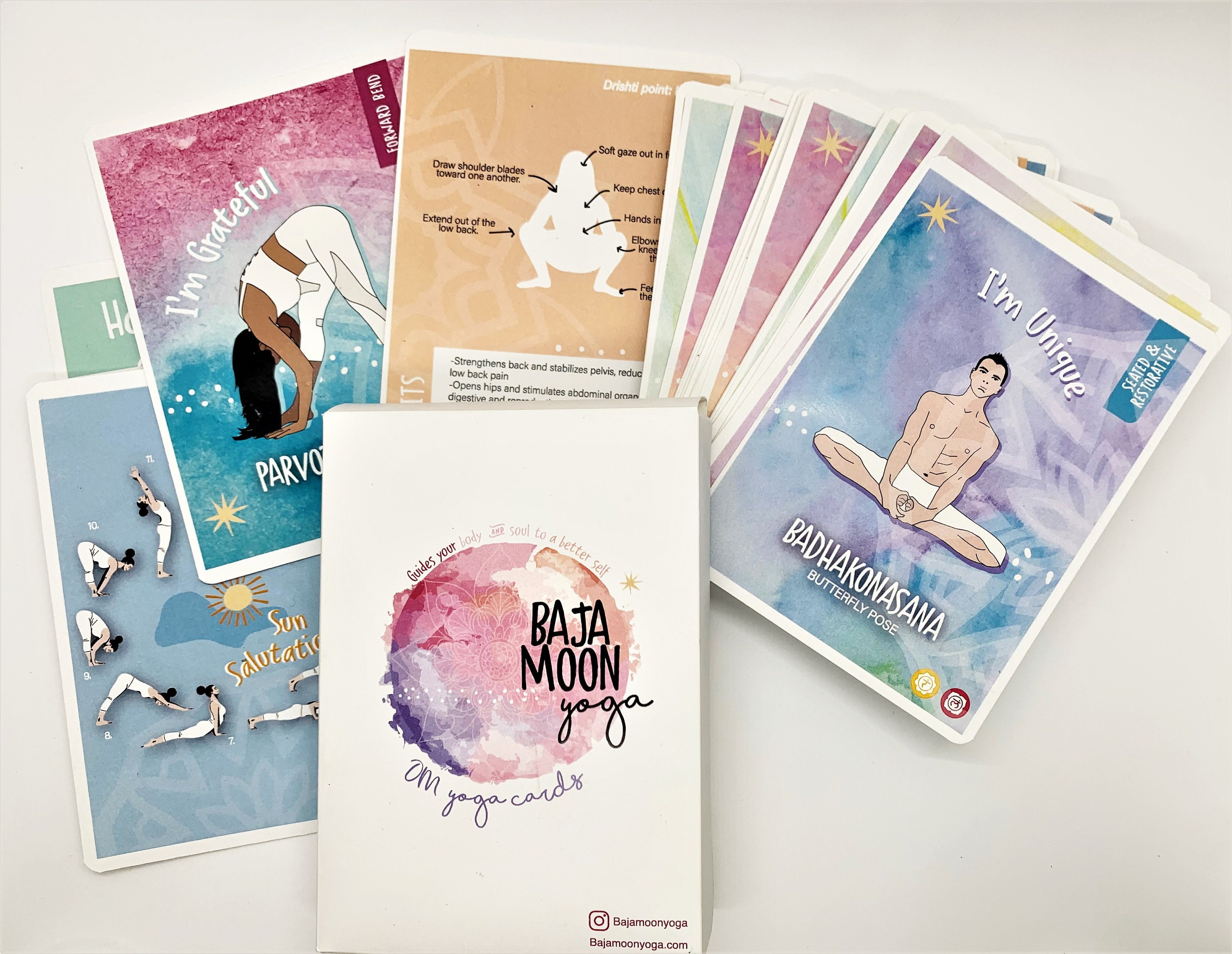 Om Yoga Cards: Visual Guiding Tool With Alignment , Chakras, Cues ...