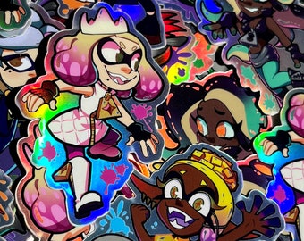Splatoon Idol Vinyl Stickers - Etsy