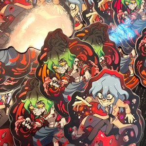 Shigaraki Tomura / Gyutaro Holographic Sticker - Etsy