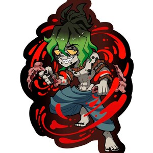 Shigaraki Tomura / Gyutaro Holographic Sticker - Etsy