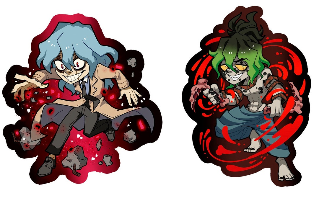 Shigaraki Tomura / Gyutaro Holographic Sticker - Etsy