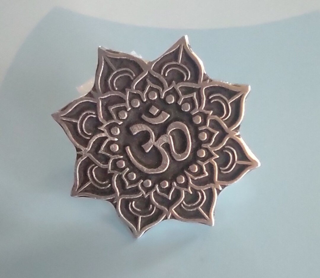 Om Lotus Pin - Lotus Blossom - Spiritual Awakening Flower Jewelry - Etsy