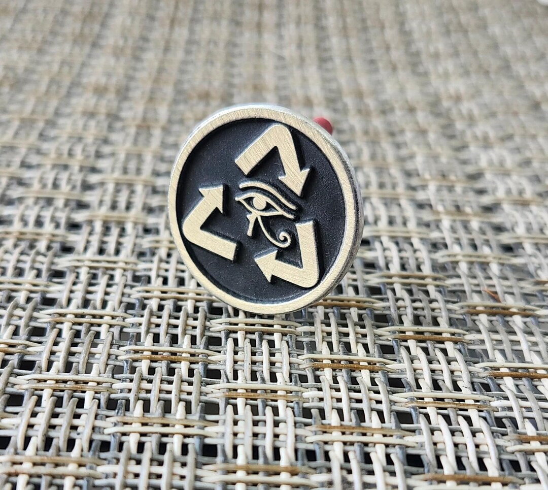 Eye of Horus Reincarnation Symbol Pin - Wedjat Eye Rebirth Resurrection ...