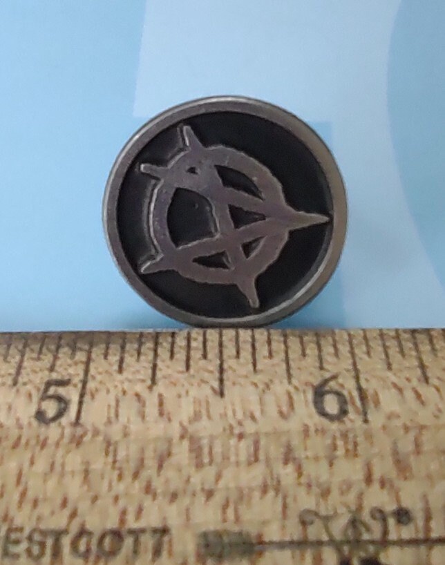 Anarchy Symbol Pin Lawlessness Political Disorder Anarchism Anarchist ...