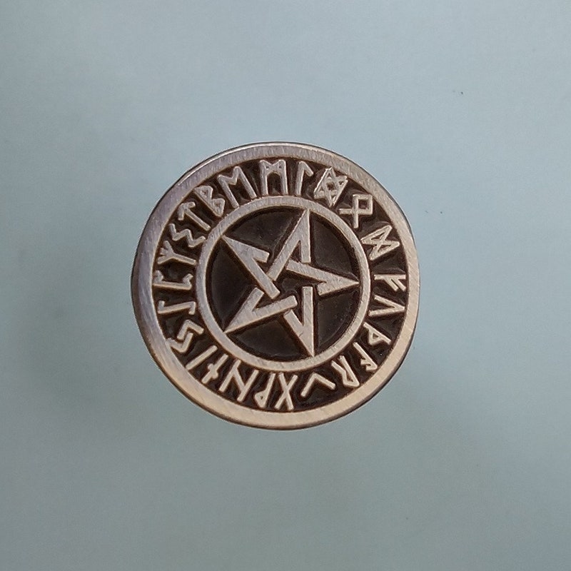 Pentagram Pin - Etsy