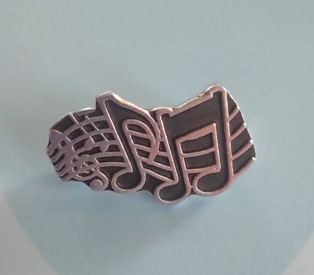 Music Staff Pin - Notes Sheet Music Instrumental Songs Symbol - Stave ...