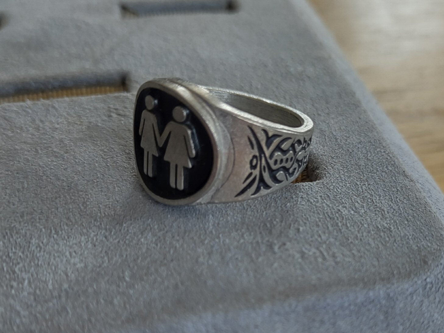 Lesbian Pride Ring Double Female Symbol Gay LGBTQ Love Bisexual - Etsy