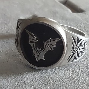 Bat Ring- Chiroptera Mammals -vampire Bats-scary Halloween Jewelry ...