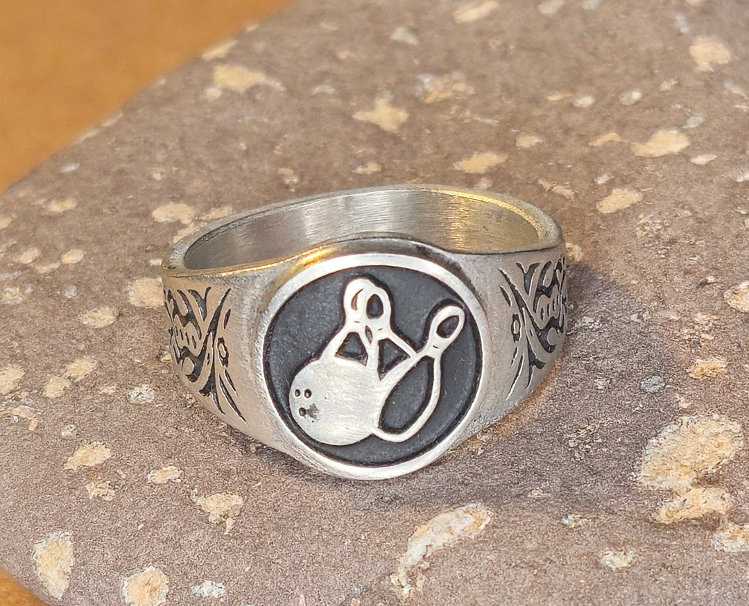 Bowling Ring - Pins With Ball - Game - Sport - Competition Jewelry ...