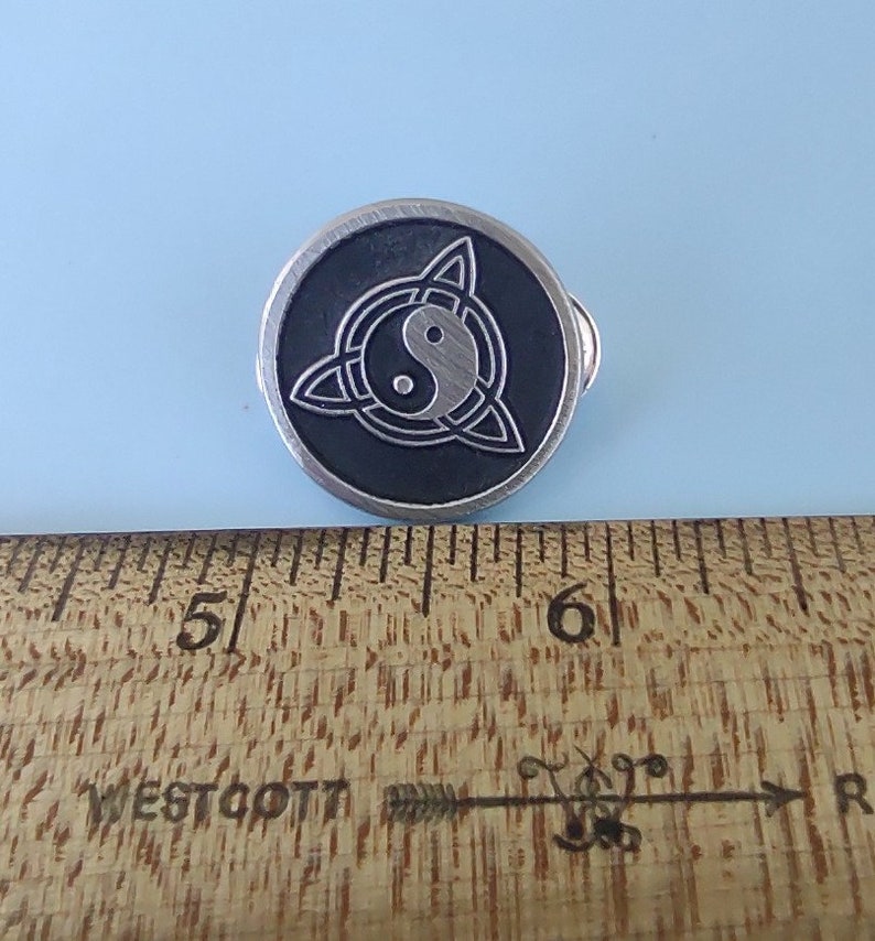Trinity Yin Yang Celtic Knot Pin Triquetra Triskele Triskelion Celtic ...