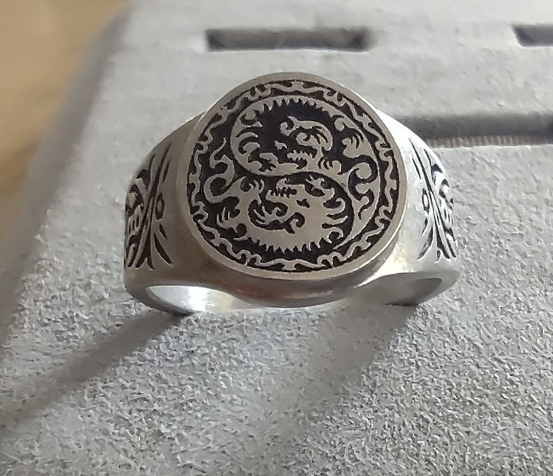 Yin Yang Dragon Ring - Balanced Energy - China Chinese Culture Jewelry ...
