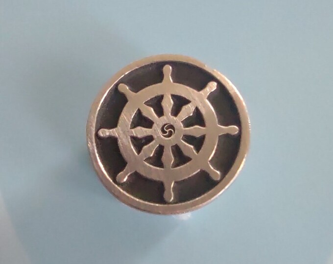 Dharmachakra Wheel Pin- Dharma Wheel - Buddha Wheel - Wheel of Dharma ...