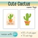 Cactus and Succulents Classroom Name Tags, Editable Canva Template ...