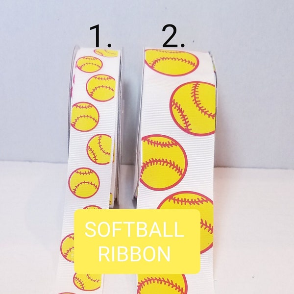 Softball Ribbon - Etsy