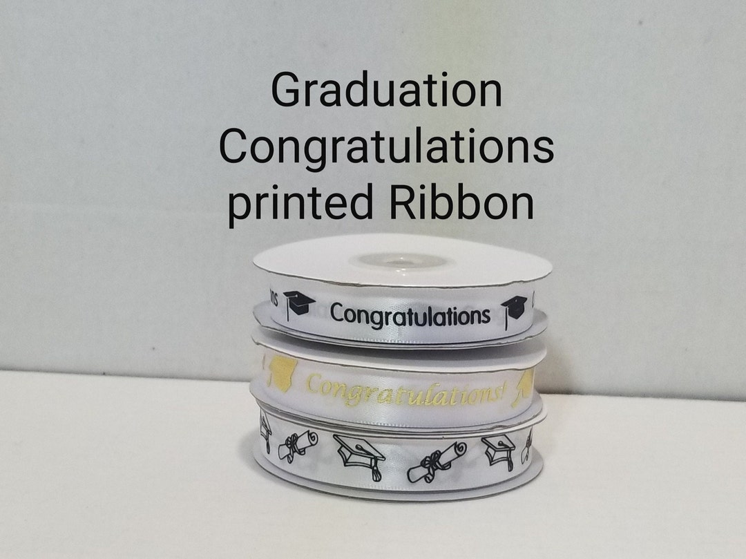 Congratulations Ribbon, Congratulations Graduation Ribbon, Graduation ...