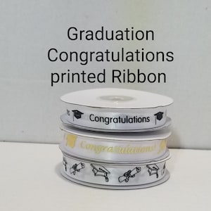 Congratulations Ribbon, Congratulations Graduation Ribbon, Graduation ...