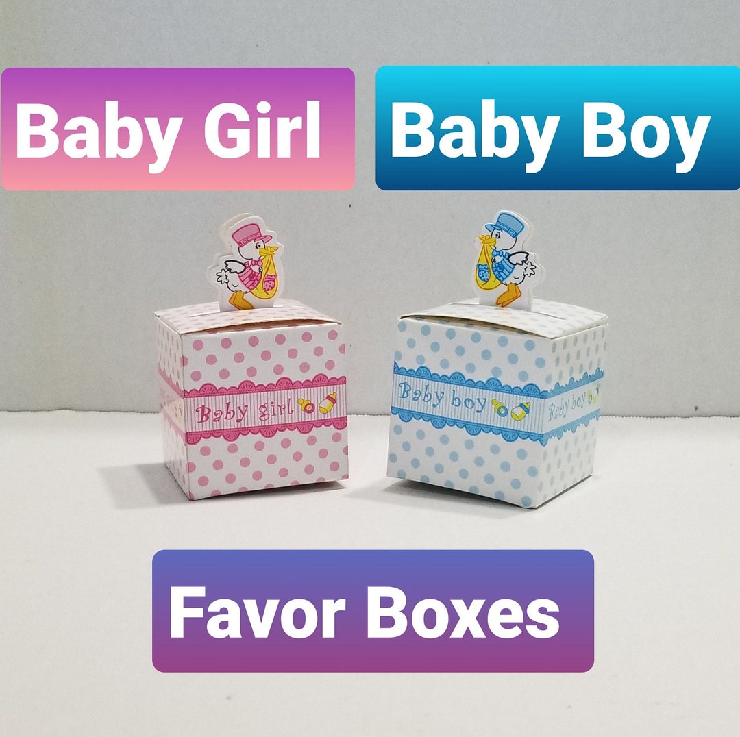 Baby Girl, Baby Boy Party Favor Boxes - Etsy