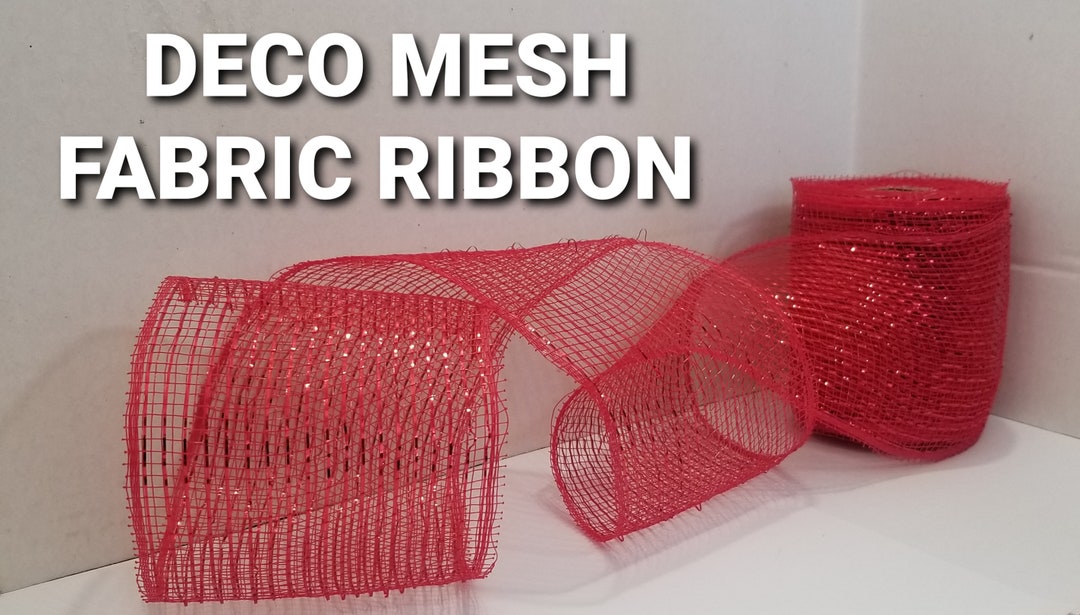 Deco Mesh Fabric Ribbon - Etsy