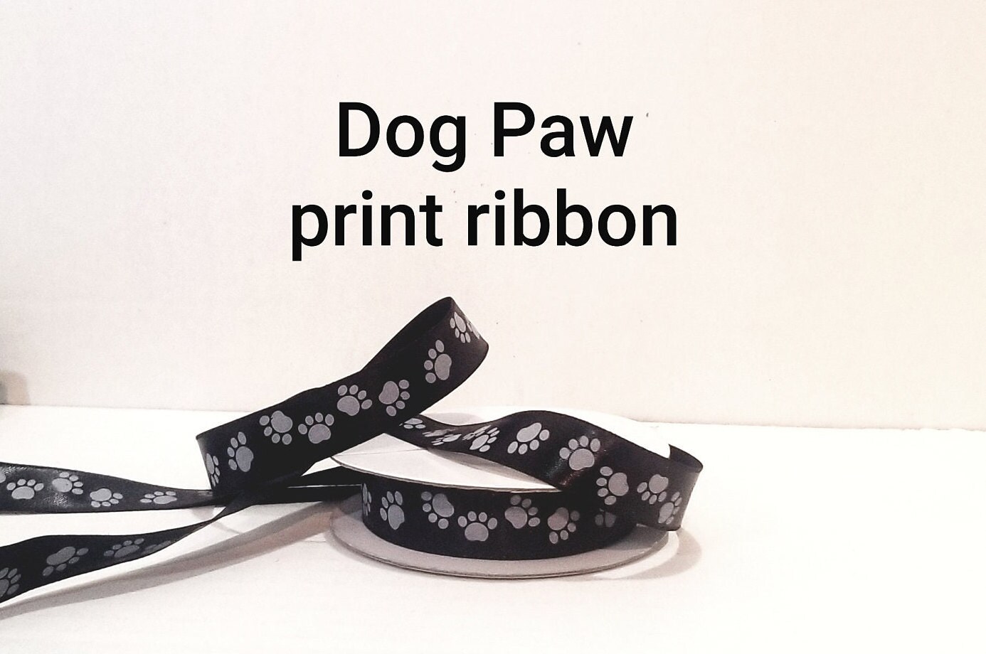 Dog Paw Print Ribbon - Etsy