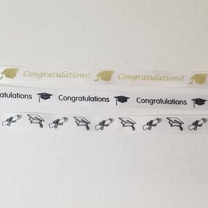 Congratulations Ribbon, Congratulations Graduation Ribbon, Graduation ...