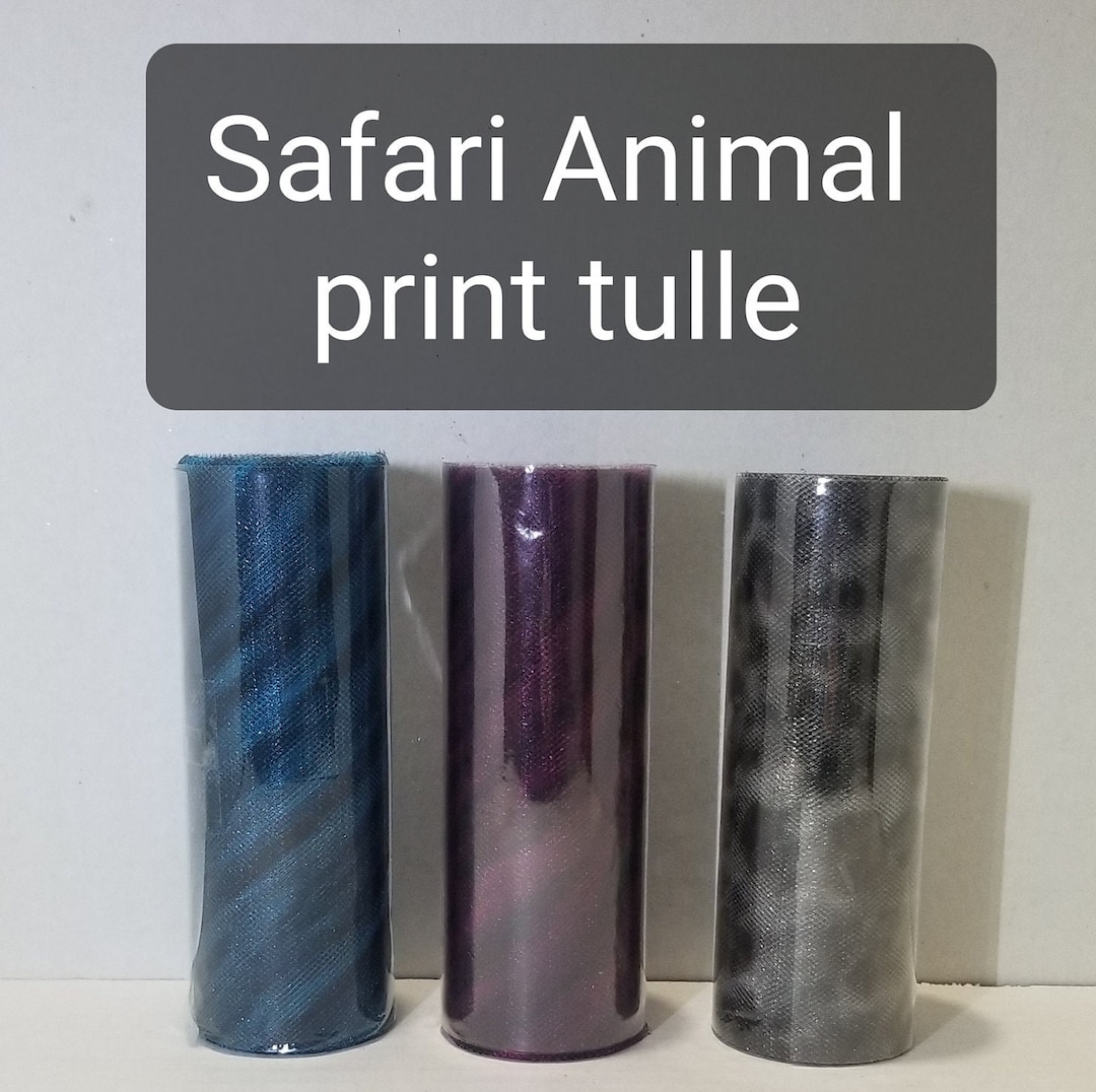 Safari Animal Print Tulle Zebra Tulle Cheetah Tulle - Etsy