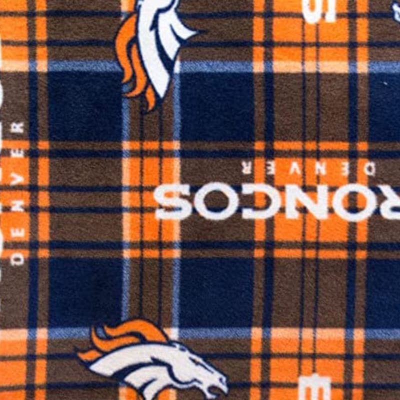 Denver Broncos Fleece Throw - Etsy