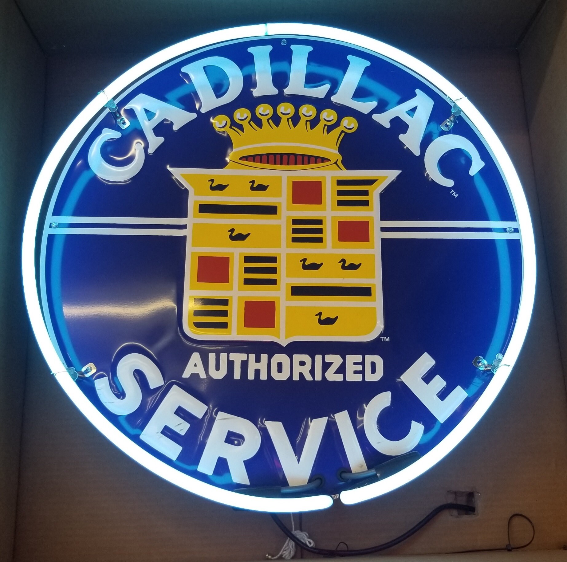 Cadillac Neon / Cadillac Neon Sign 25 Full Canned / | Etsy