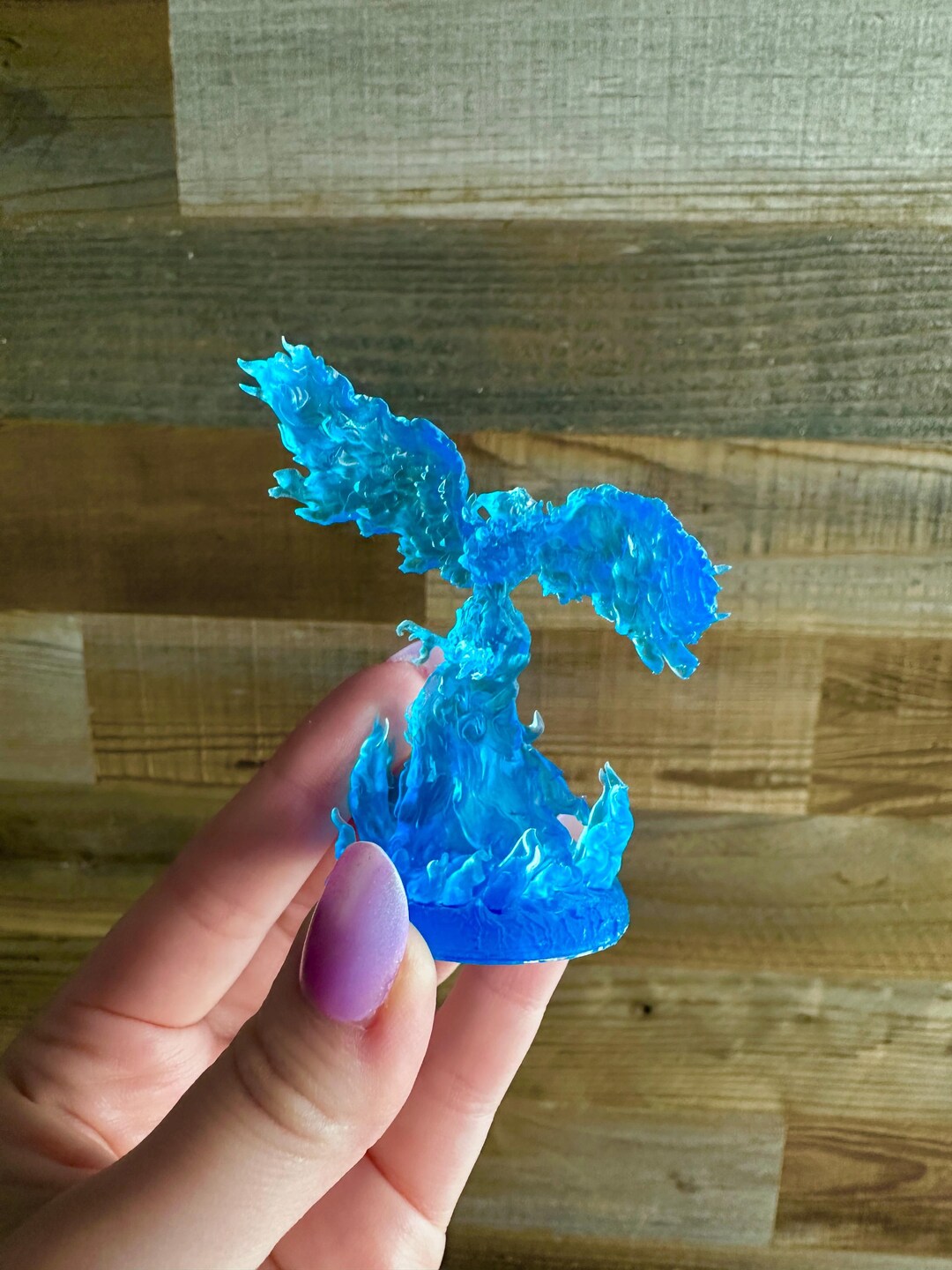 Phoenix Happiness Spell Miniature | Blue Protection Spell Knick Knack ...