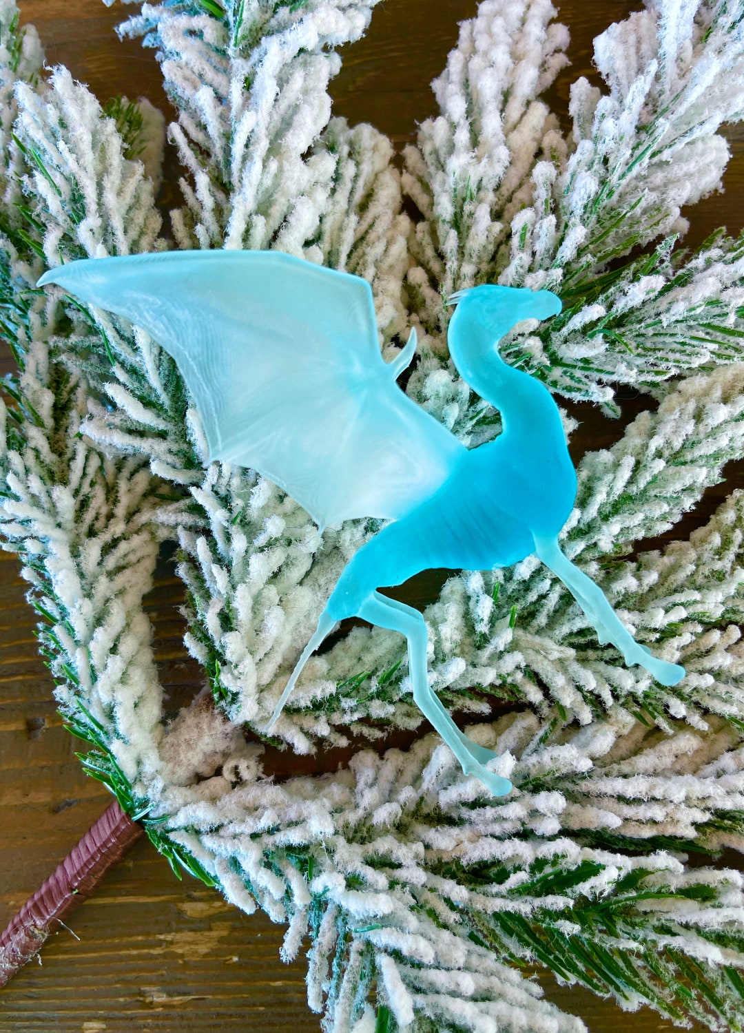 Skeleton Horse Happiness Spell: Blue Magical Creature Bookshelf Decor ...