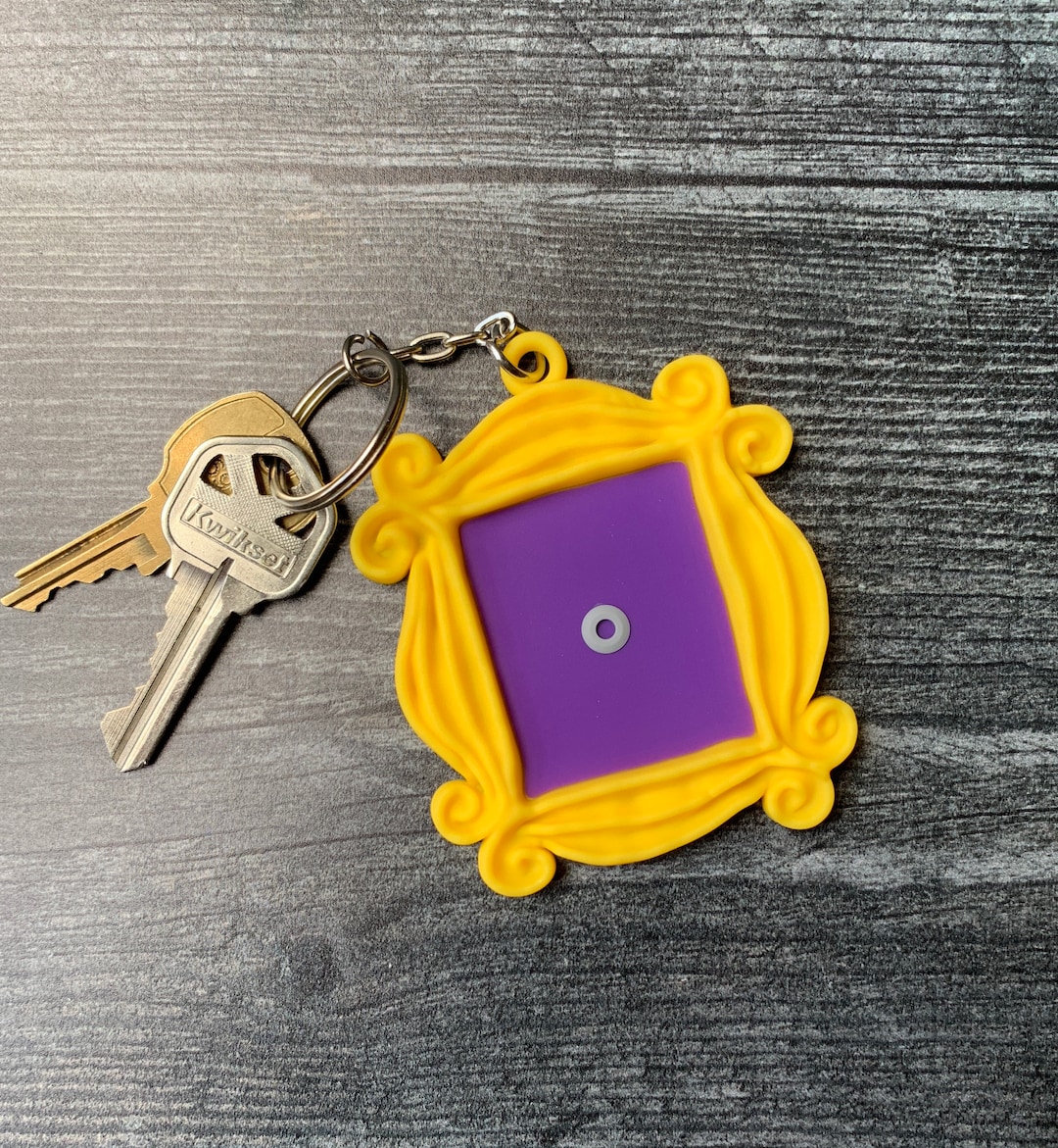 Friends Frame Keychain/ Friends Yellow Peephole Frame/ Friends Themed ...