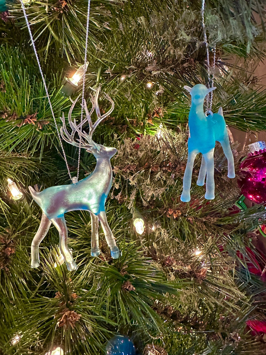 Magical Wizarding Christmas Ornament/ Stag and Does Protective Spell ...