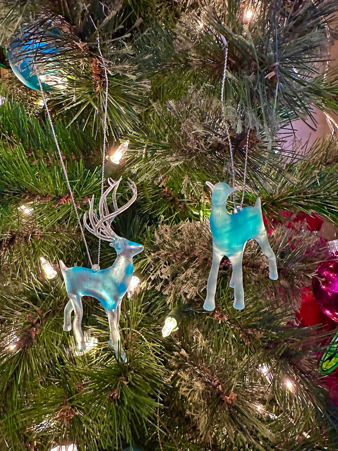 Magical Wizarding Christmas Ornament/ Stag and Does Protective Spell ...