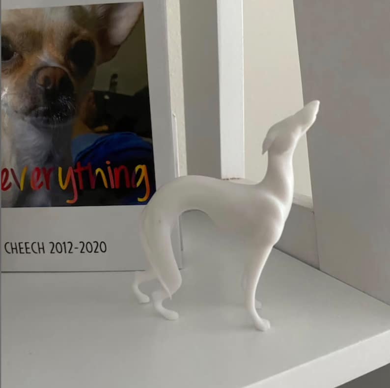 Friends Merch Figurine/ Pat the Dog/ White Greyhound/ - Etsy Canada