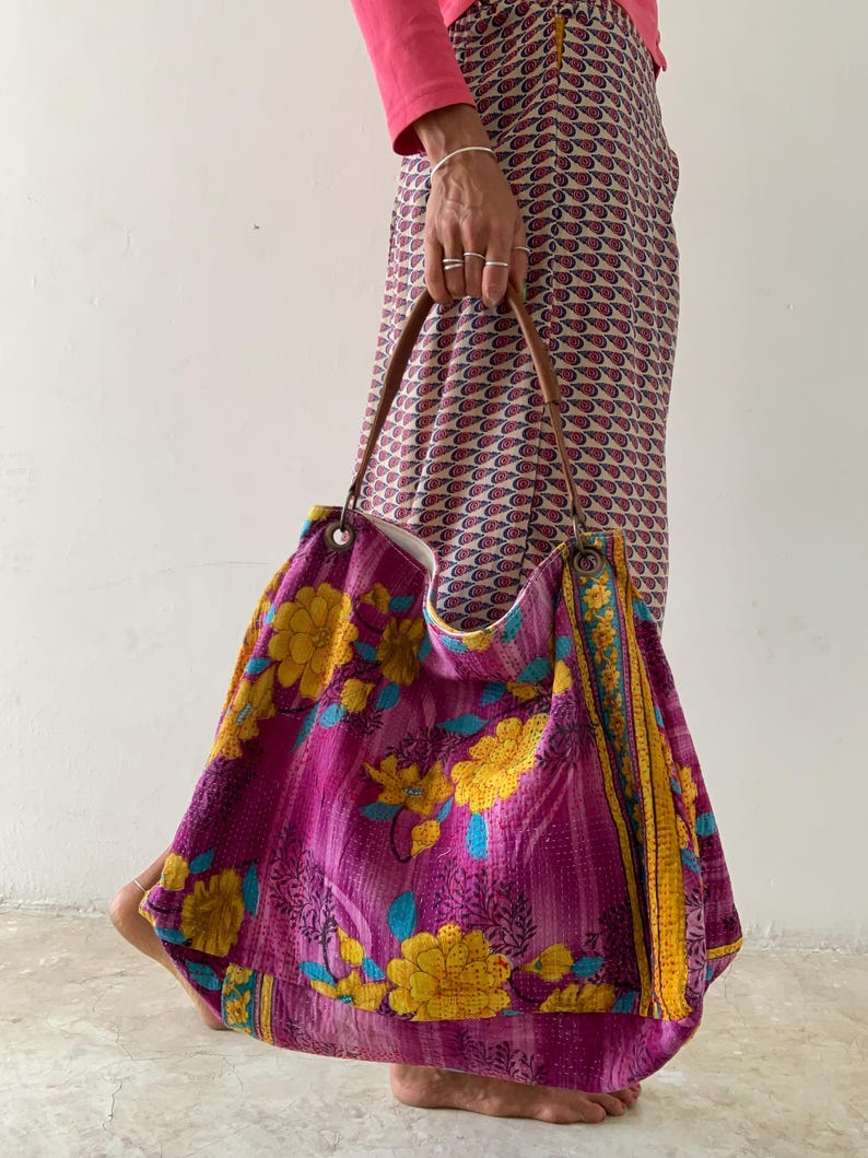 Vintage Daily Use Handbag Retro Colorful Shoulder Bag Weekender Bag ...