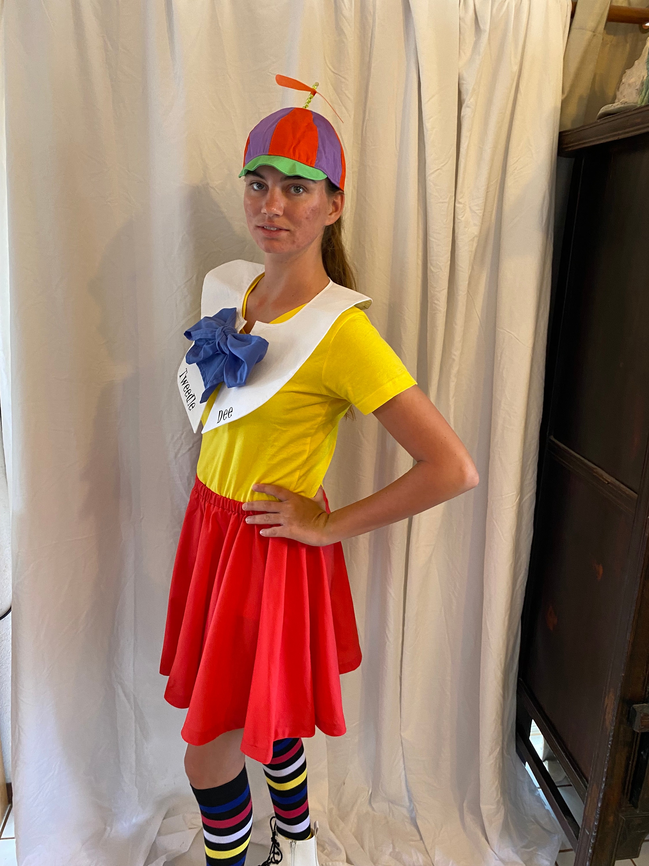 Tweedle Dee and Tweedle Dum Costumes-pair of Matching Outfits-skirt, T ...