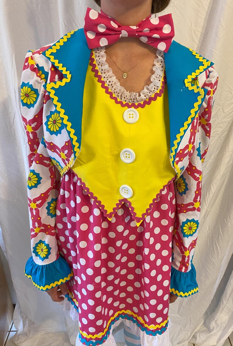 Unique Colorful Circus/clown/mad Hatter Costume-dress, Jacket With ...